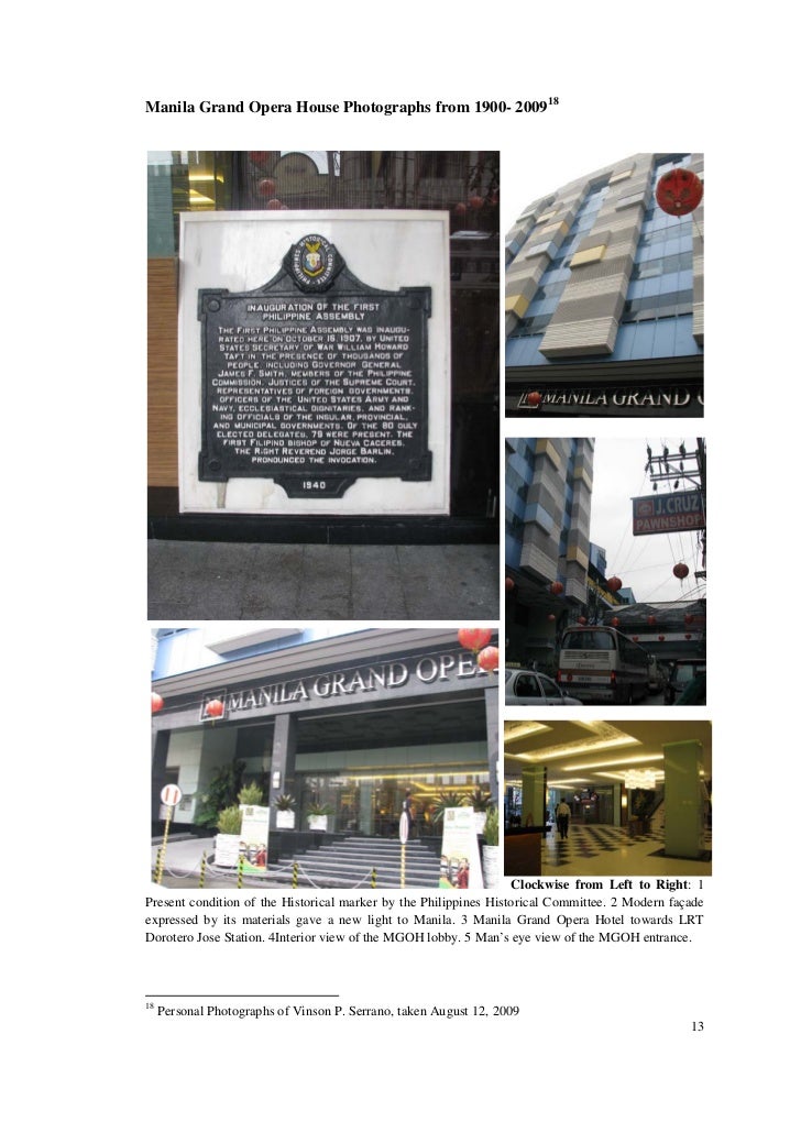 Manila Grand Opera House Historical Research
