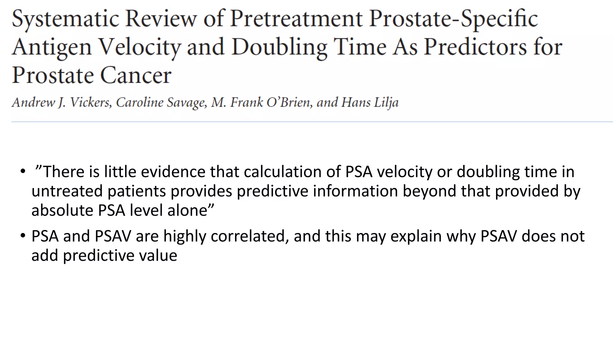 Role of Prostate Health Index in the changing landscape of prostate ...