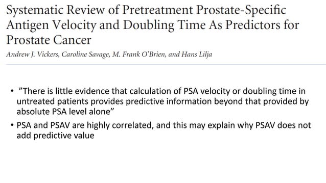 Role of Prostate Health Index in the changing landscape of prostate ...