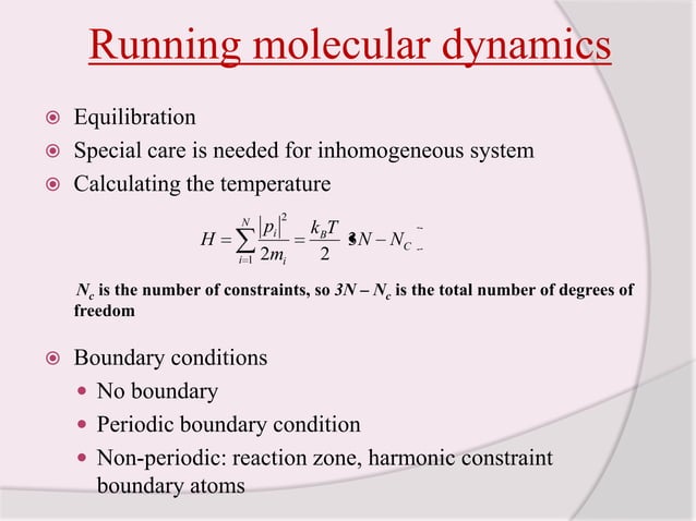 MOLECULAR SIMULATION TECHNIQUES | PPTX