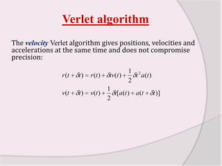 MOLECULAR SIMULATION TECHNIQUES | PPTX