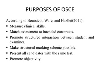 presentation on objective structured clinical examination | PPTX