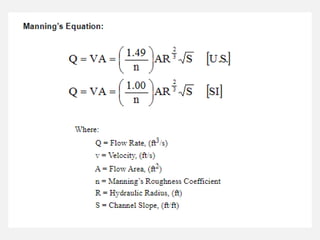 Manning equation limitation | PPT