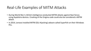 Man in the middle attack (mitm) | PPTX