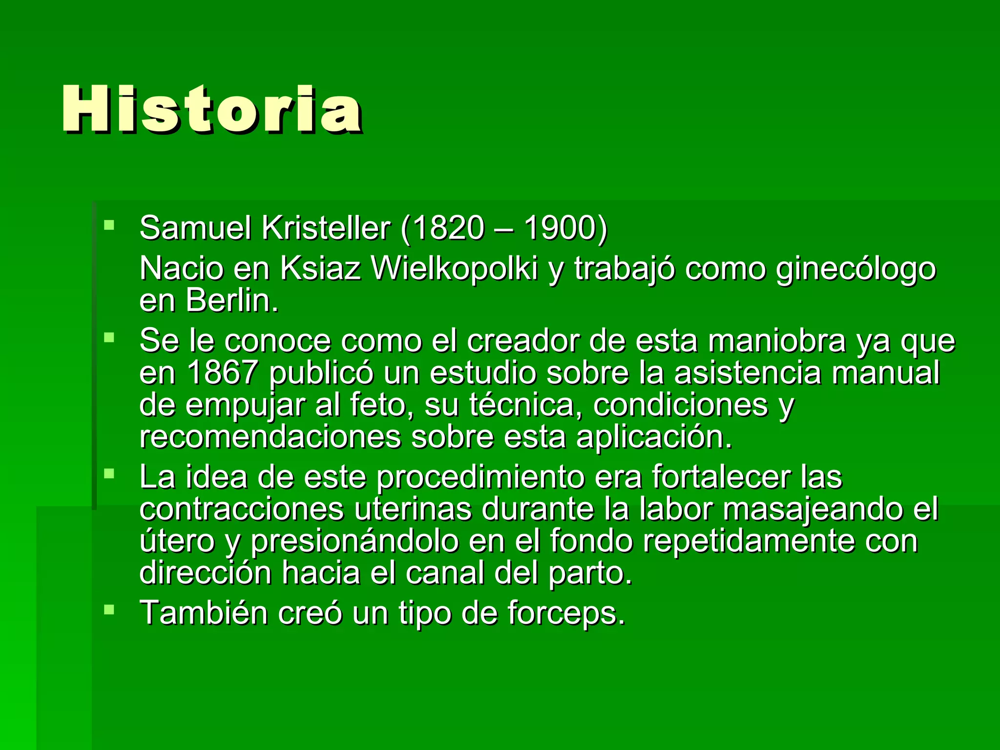 Maniobra De Kristeller | PPT