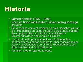 Maniobra De Kristeller | PPT