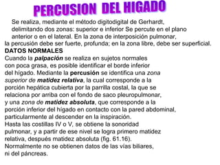 MANIOBRAS DE TIROIDE, HÍGADO, PÁNCREAS, BAZO, APÉNDICE Y PUNTOS ...