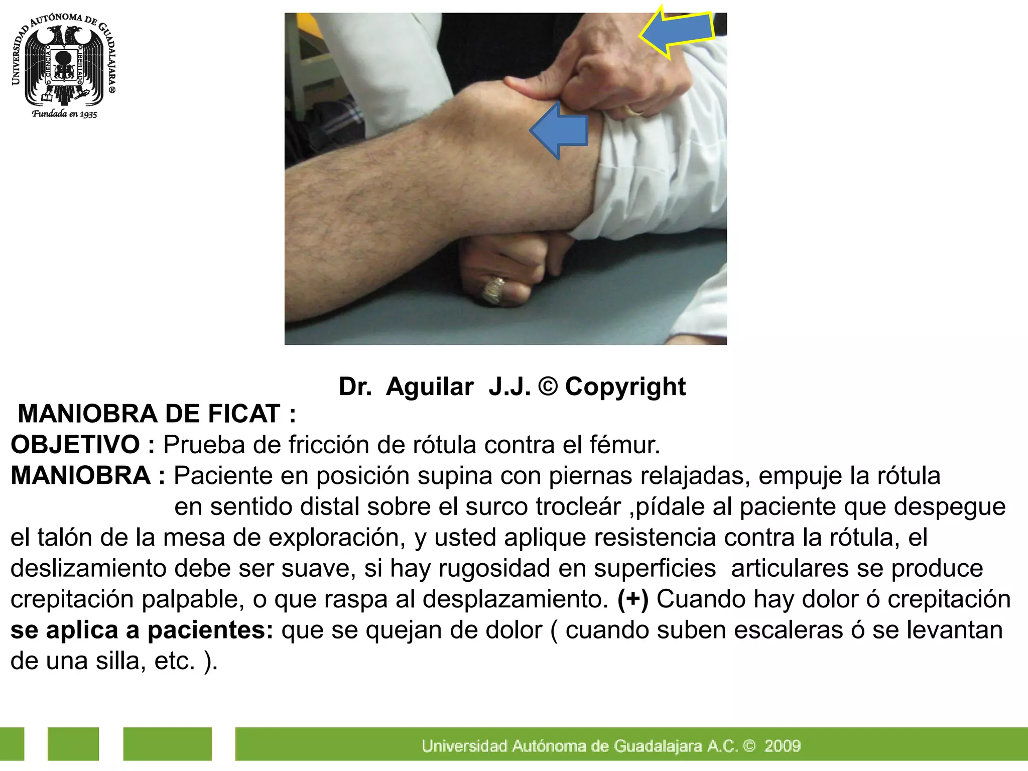 Maniobras de la Exploracion Fisica - UAG MX, Ortopedia y Traumatologia ...