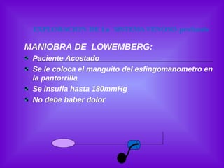 Maniobras venoso | PPT
