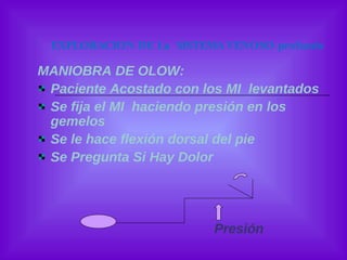 Maniobras venoso | PPT