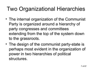 Understanding the Structure of the Party-State | PPT