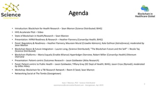 Blockchain in Health Research Overview - Manion | PDF