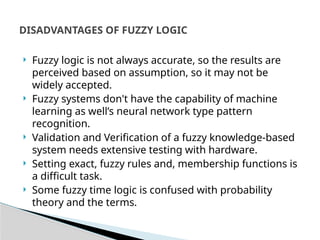 Fuzzy Logic PPT presentation created by mani. | PPT