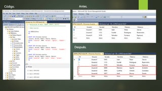 Uso de comandos INSERT, UPDATE y DELETE en bases de datos de SQL Server | PPT