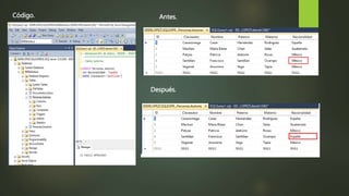 Uso de comandos INSERT, UPDATE y DELETE en bases de datos de SQL Server | PPT