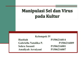 Manipulasi sel pada kultur | PPT
