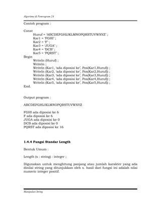 Manipulasi string | PDF
