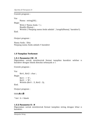 Manipulasi string | PDF