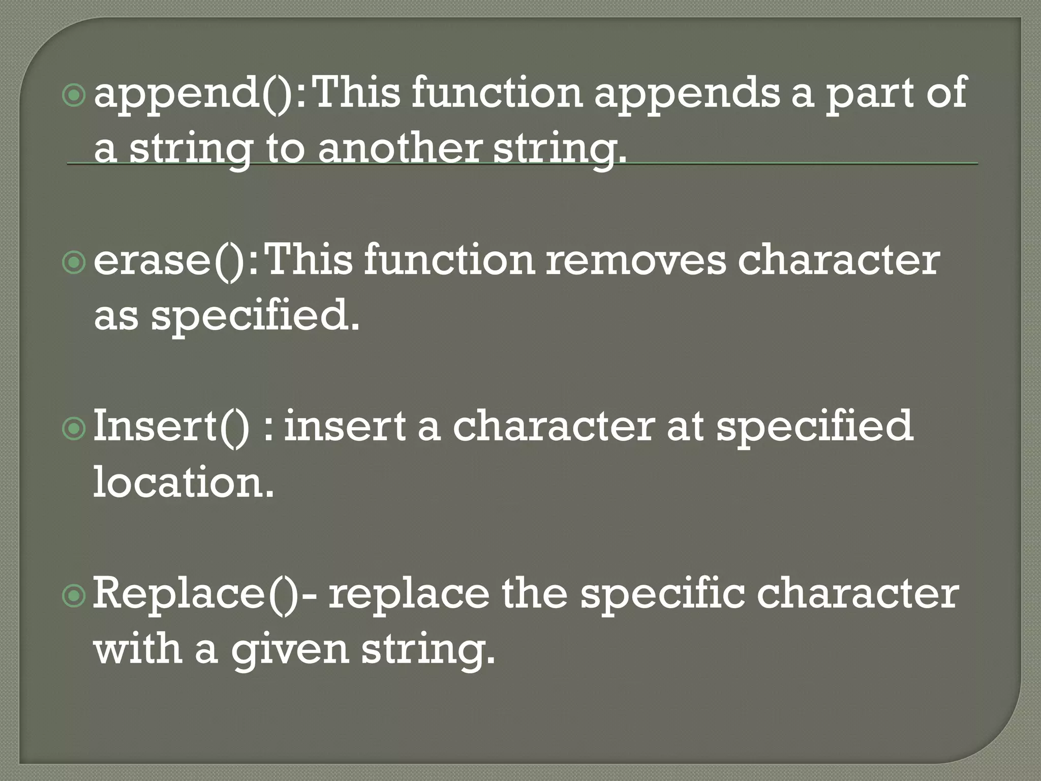 Manipulating strings | PDF