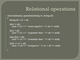 Manipulating strings | PPT