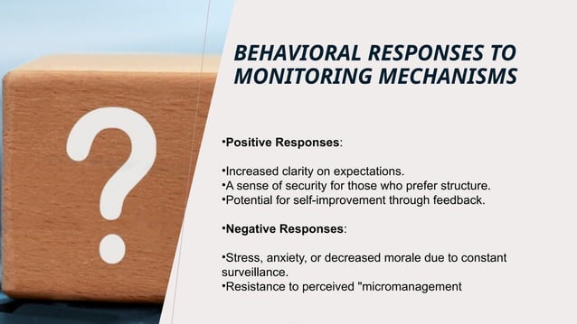 Behavioral Responses to Monitoring Systems | PPT