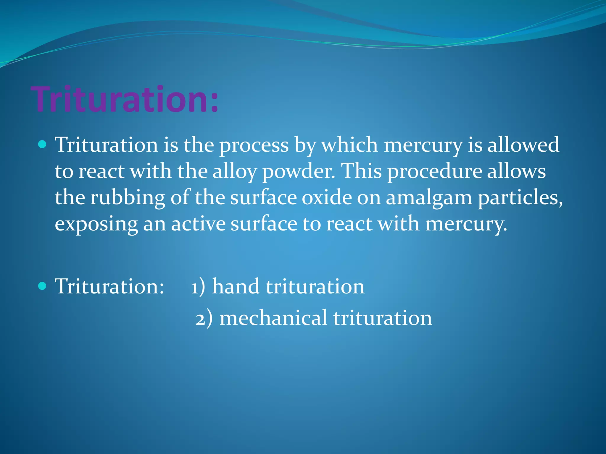 Manipulation Of Amalgam Pptx