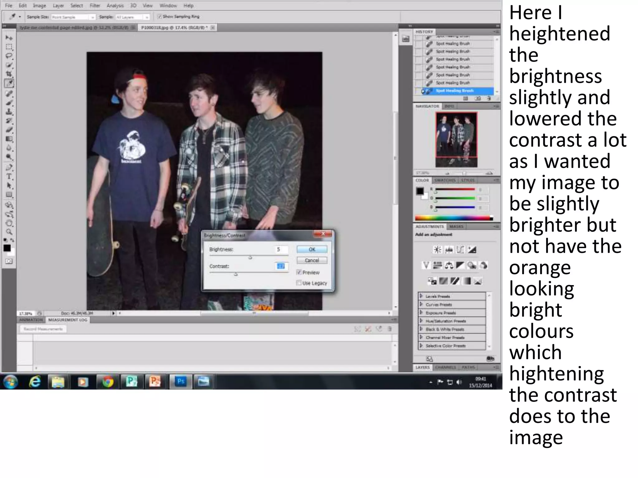 Manipulation of images for my contents page | PPT