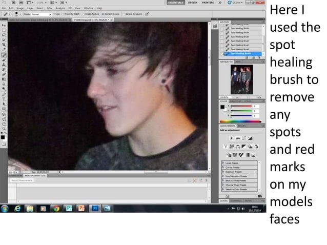 Manipulation of images for my contents page | PPT