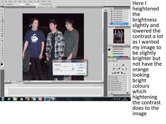 Manipulation of images for my contents page | PPT
