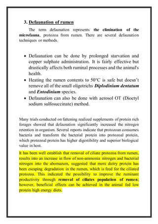 Manipulation of rumen | DOCX