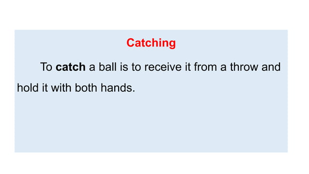 Manipulative Movement Skills:Throwing, Catching and Dribbling | PPTX