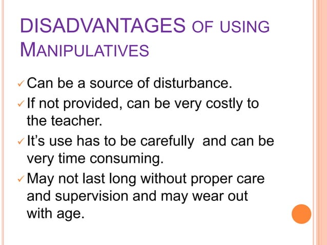 Manipulatives | PPTX | Model Toys | Hobbies & Interests