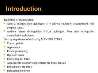 Manipulation Definition