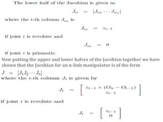Manipulator Jacobian | PDF