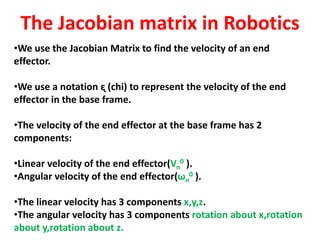 Manipulator Jacobian | PDF