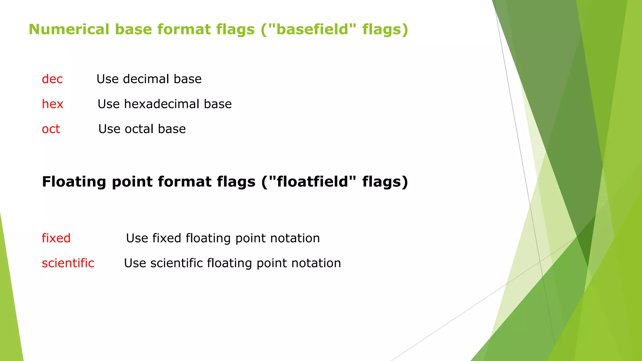 Manipulators in c++ | PPTX