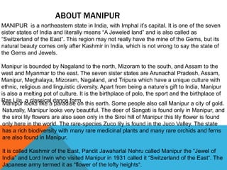 Manipur | PPTX