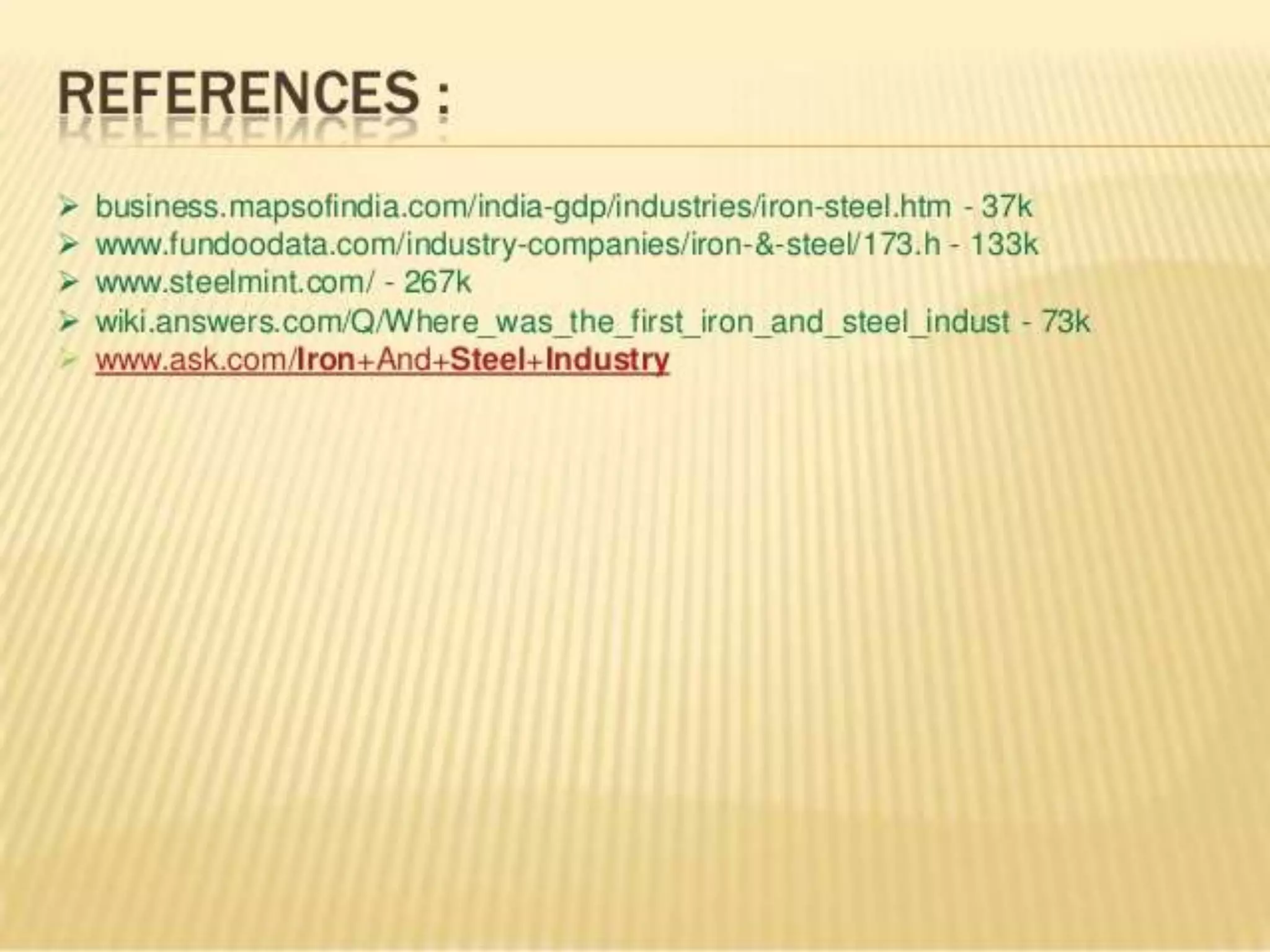 Best ever ppt on iron and steel industry | PPT