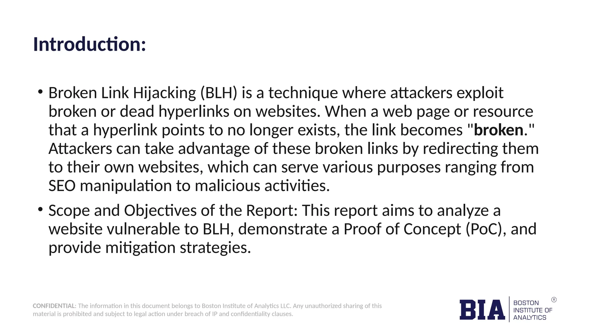 Understanding and Mitigating Broken Link Hijacking Vulnerabilities | PPTX Understanding and Mitigating Broken Link Hijacking Vulnerabilities | PPTX