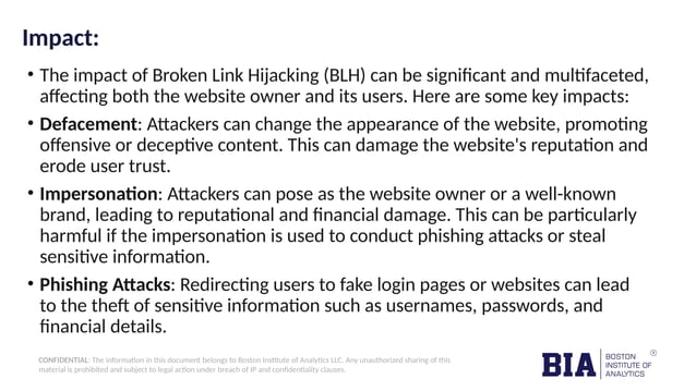 Understanding and Mitigating Broken Link Hijacking Vulnerabilities | PPTX