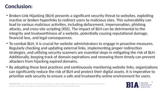 Understanding and Mitigating Broken Link Hijacking Vulnerabilities | PPTX