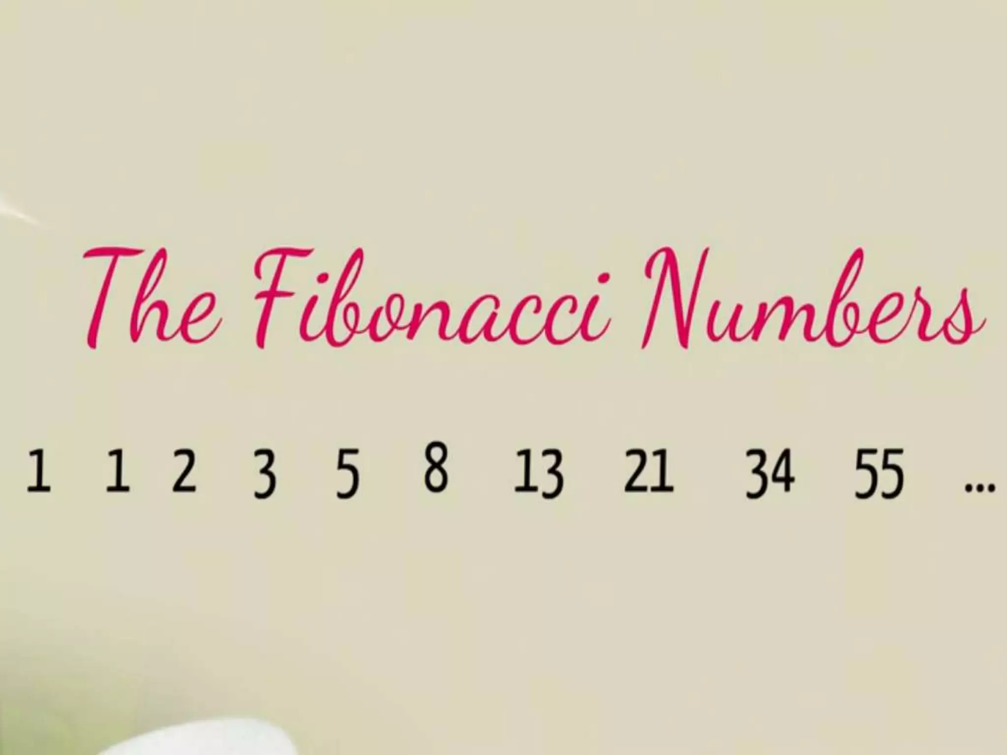 fun with maths : Fibonacci numbers | PPTX