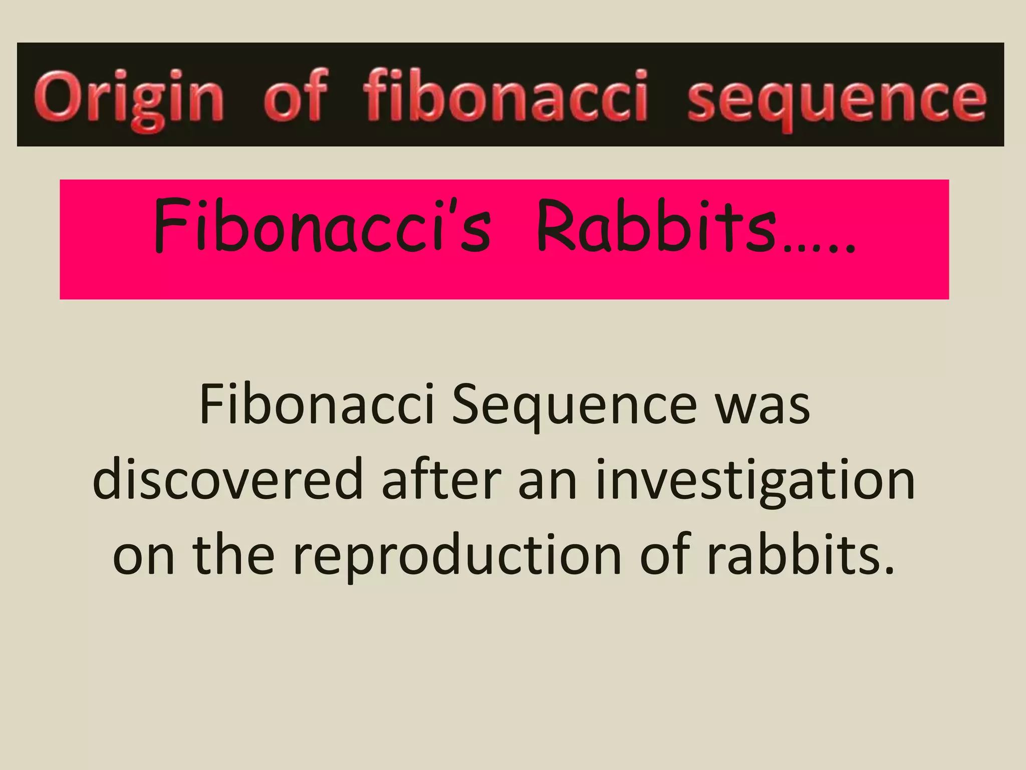 fun with maths : Fibonacci numbers | PPTX