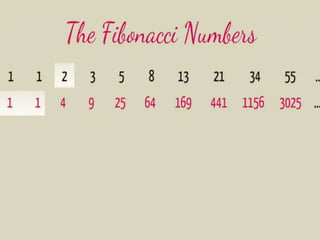 fun with maths : Fibonacci numbers | PPTX
