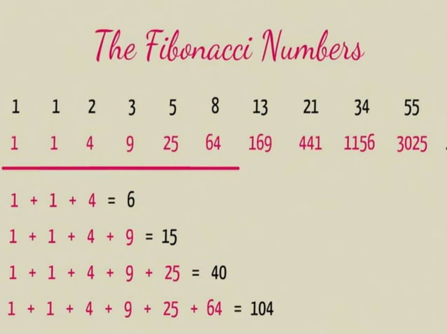 fun with maths : Fibonacci numbers | PPTX