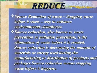 WASTE MINIMISATION TECHNIQUES | PPT