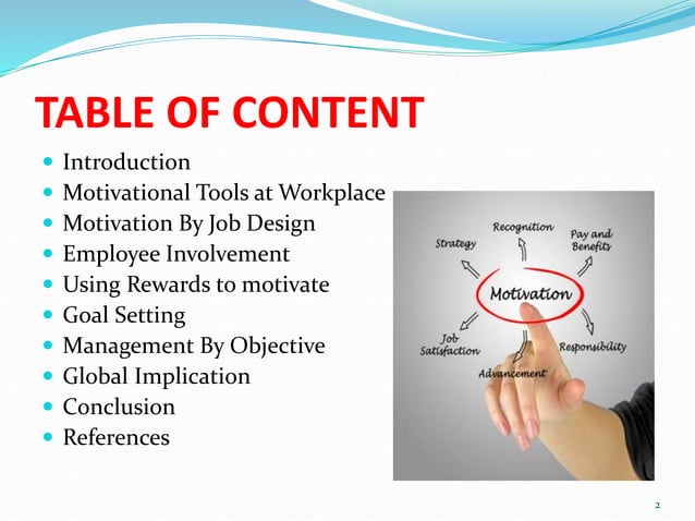 Motivation and Workplace | PPT