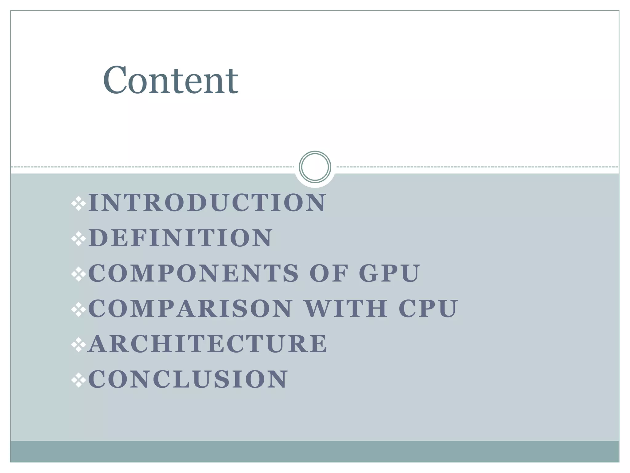 graphics processing unit ppt | PPTX