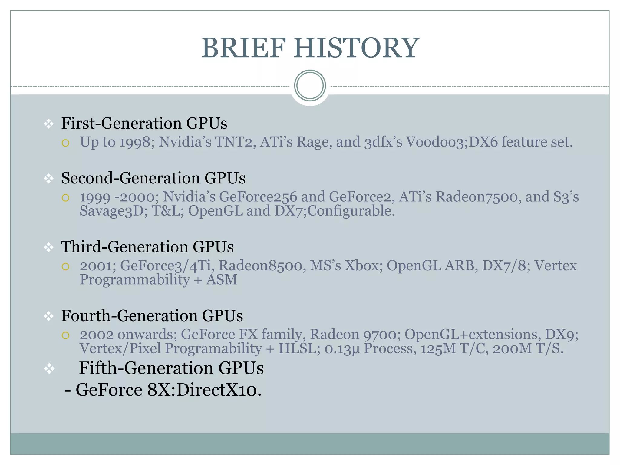 graphics processing unit ppt | PPTX