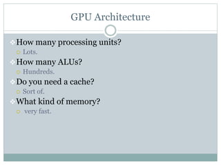 graphics processing unit ppt | PPTX